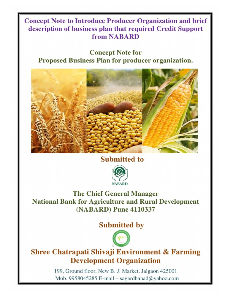 Nabard Concept Note PDF | PDF | Sustainable Agriculture | Organic Farming
