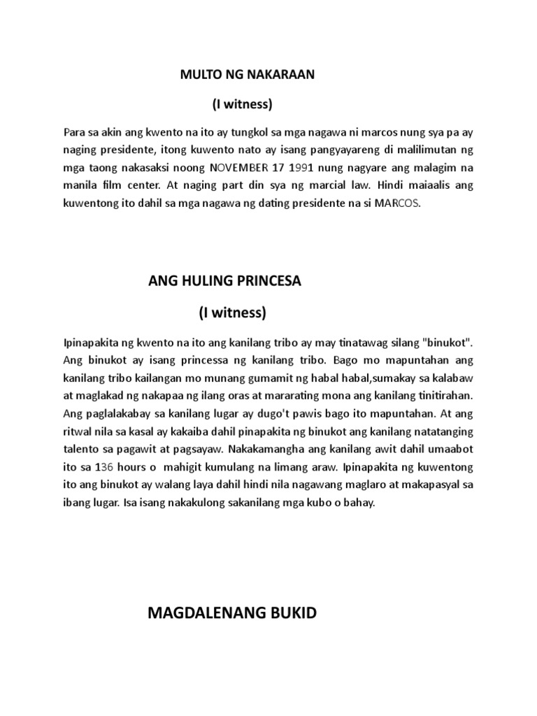 Multo NG Nakara-Wps Office | PDF