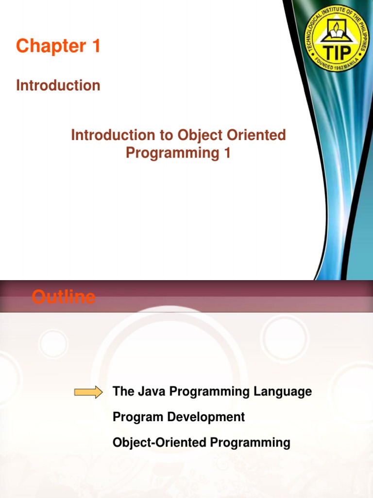 01 Pdf Object Oriented Programming Programming Language