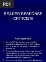 Iser's "Interaction Between Text and Reader"-Summary | PDF