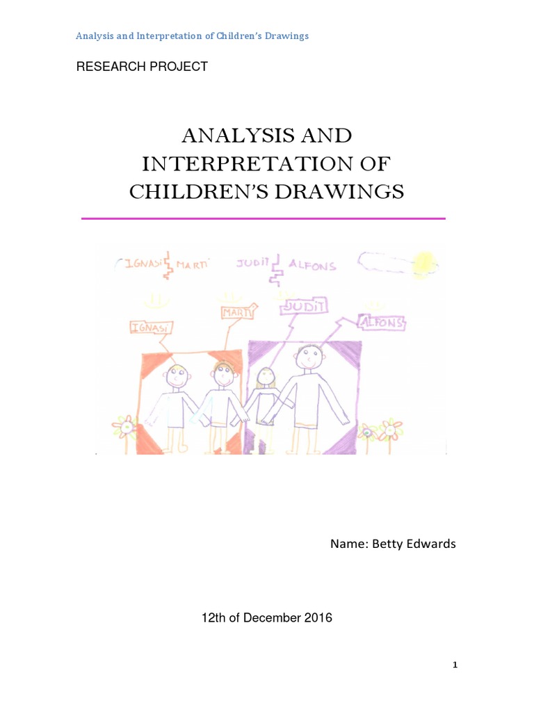 Analysis of Children's Drawings | PDF | Drawing | Psychoanalysis