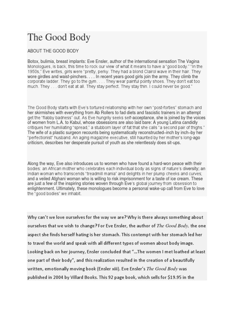 The Good Body | PDF