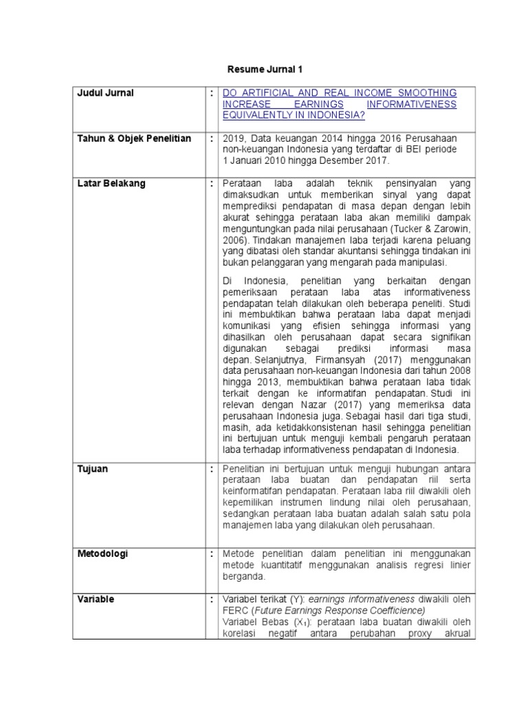 Format Resume Jurnal | PDF