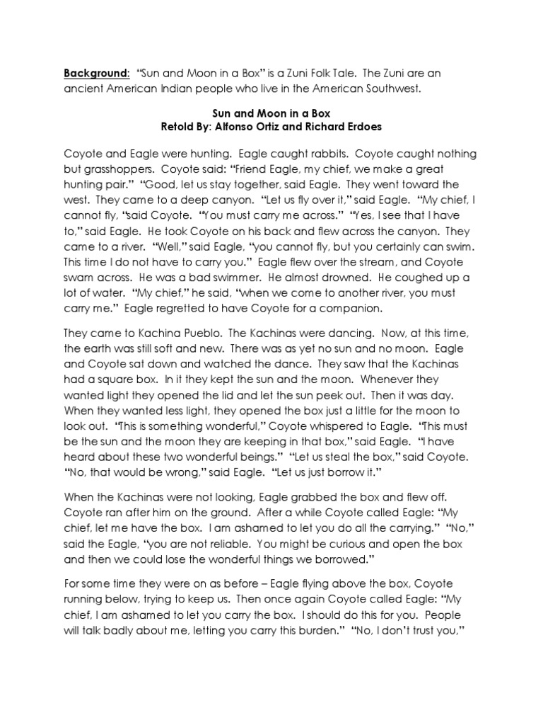 Text - Sun and Moon in A Box | PDF