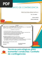 Contrato Conductual | PDF | Negociación | Comportamiento