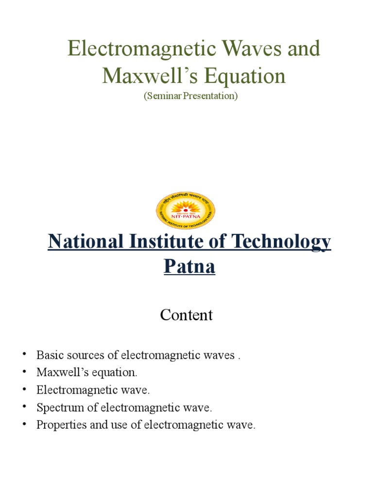 Maxwell's Equation | PDF | Electromagnetic Radiation | Waves