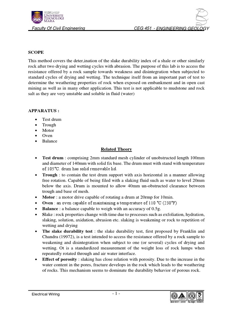 Slake Report | PDF | Rock (Geology) | Materials