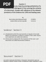 Evidence Act PDF | PDF | Evidence | Evidence (Law)