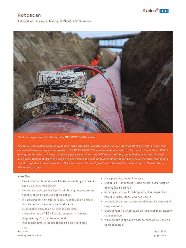 Rotoscan | PDF | Welding | Construction