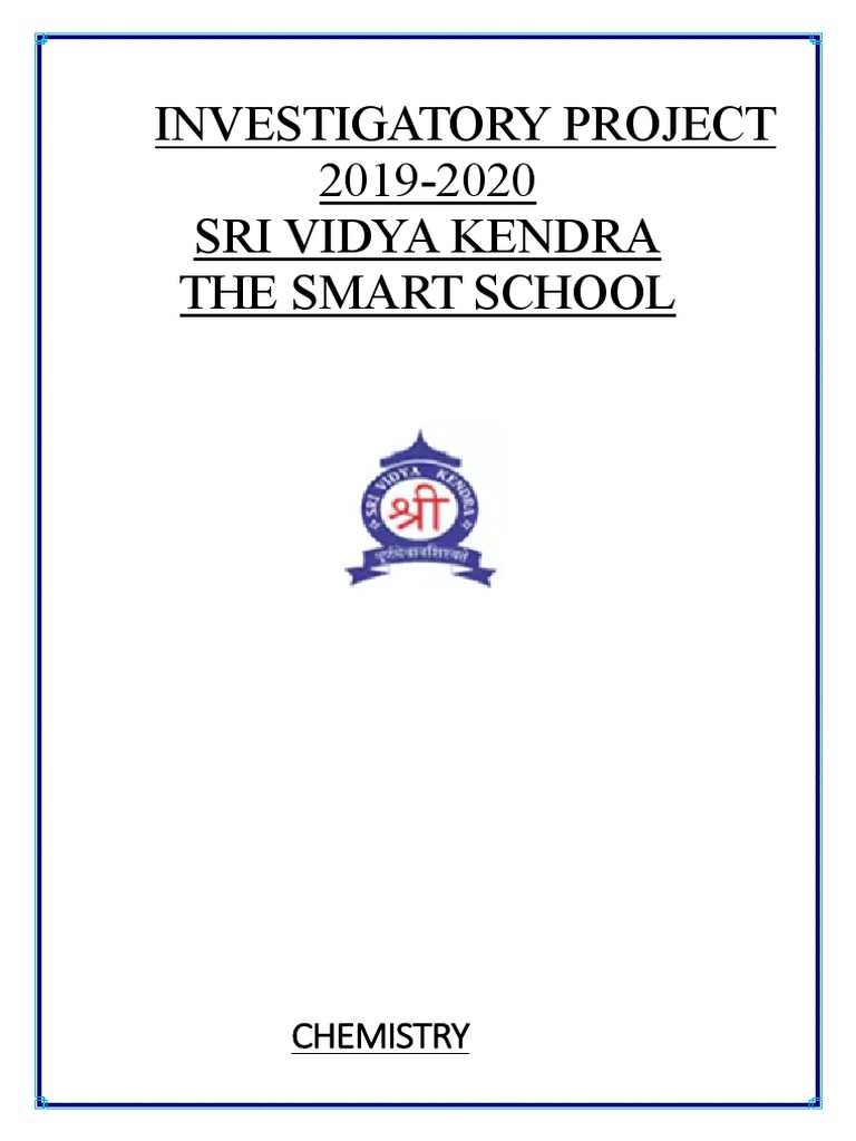 Chemistry Investigatory Project (To Prepare A Sample of Cuprammonium ...