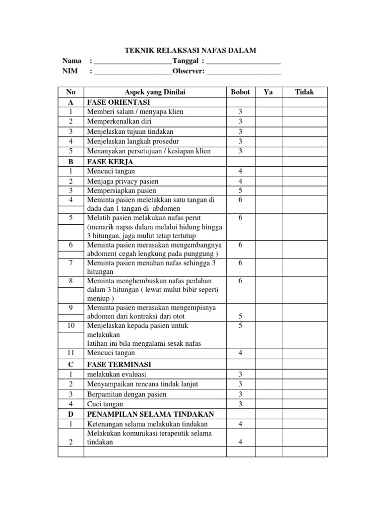 Teknik Relaksasi Nafas Dalam | PDF | Kesehatan Holistik