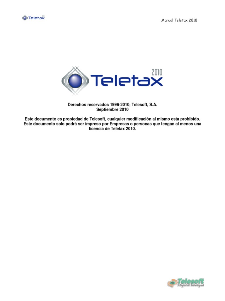 Manual Insta Laci On Tele Tax 2010 | PDF | Windows XP | Windows 2000