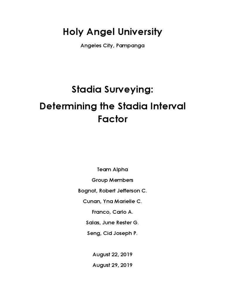 Stadia Interval Factor | PDF | Surveying | Optical Devices