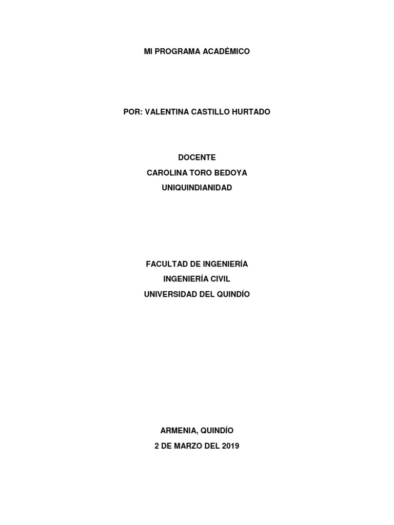 Mi Programa Academico | PDF | Ingeniería | Transporte