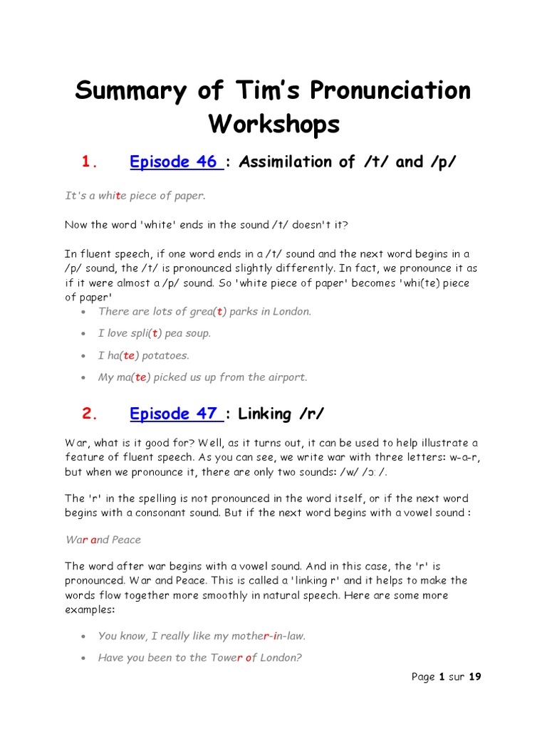 Summary of Tim | PDF | English Language | Languages