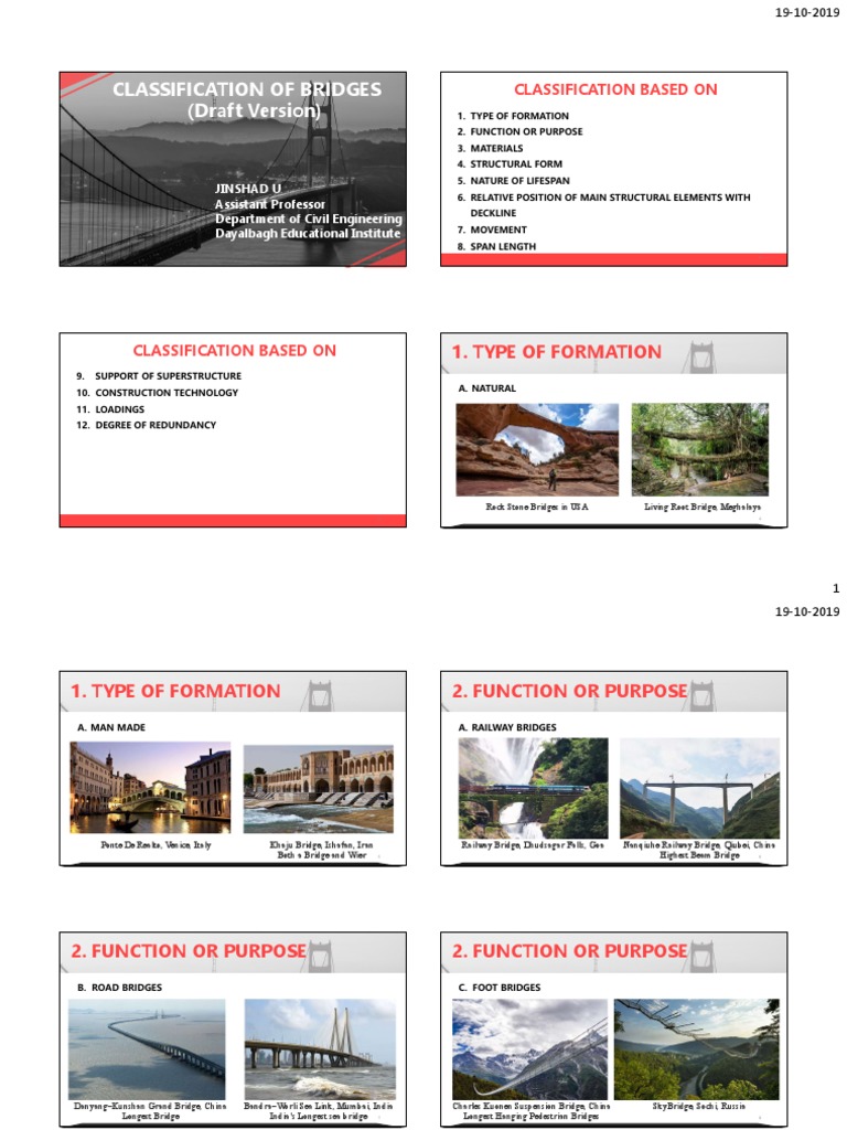 Classification of Bridges Ver 0.0 | PDF | Bridge | Truss