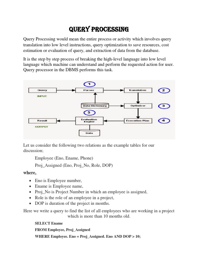 Query Processing | PDF | Relational Database | Databases