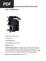 Photocopy Machine Specification_PMC (1) | PDF | Photocopier | Image Scanner