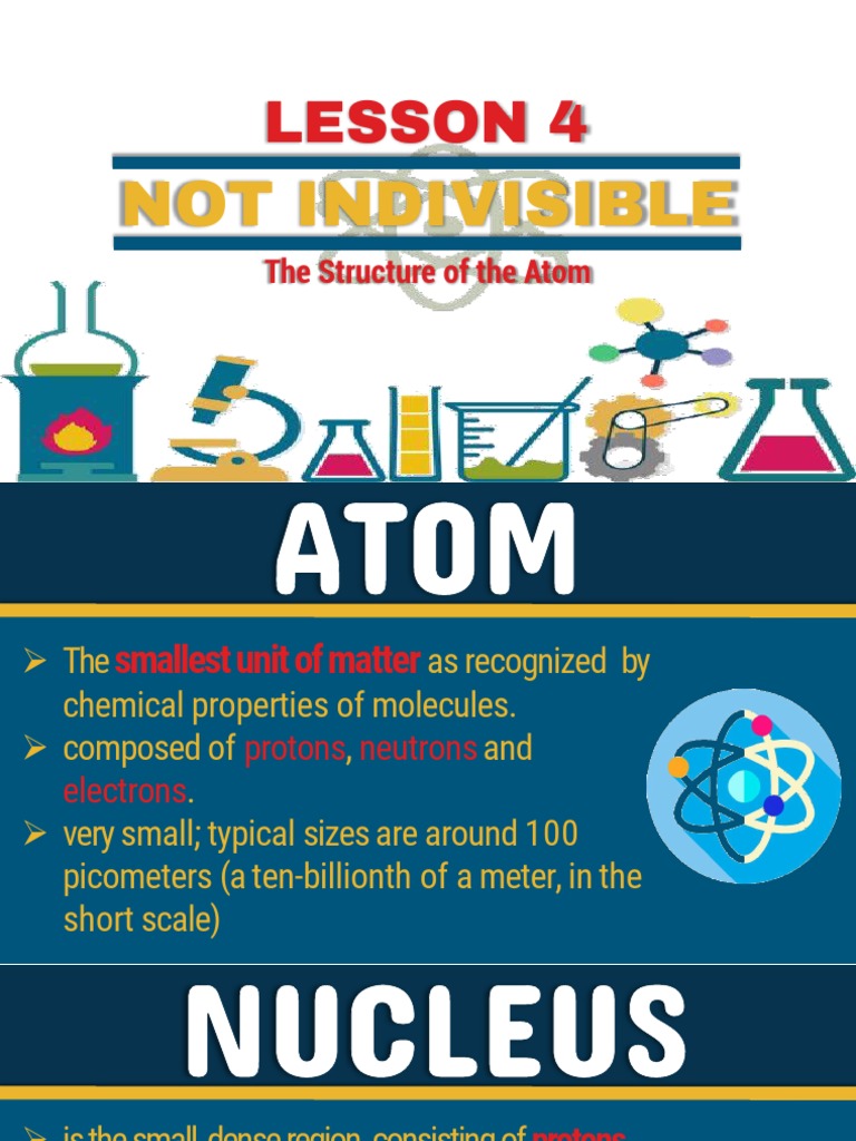 Lesson 4-Structure of Atom | PDF | Atoms | Electron