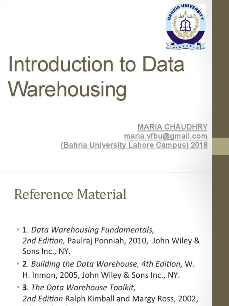 Chapter 2 | PDF | Data Warehouse | Data Management