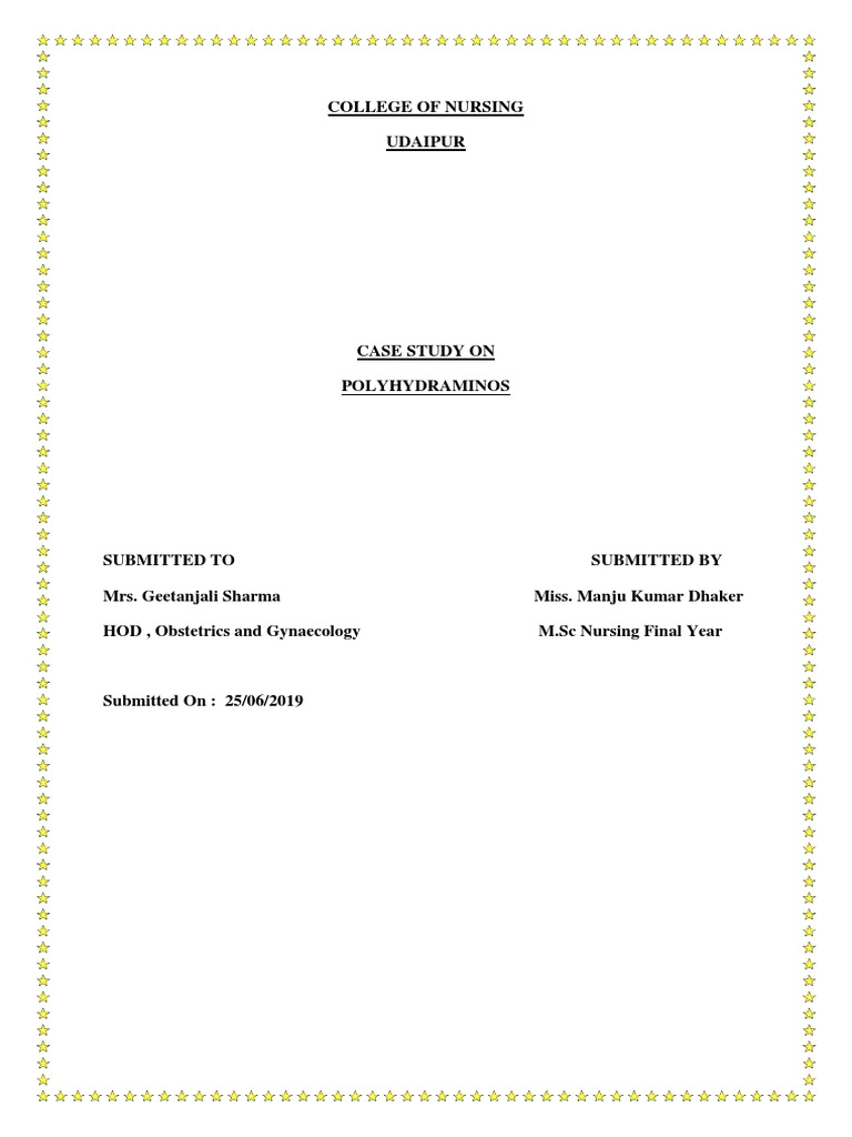 Polyhydramnios CASE STUDY | PDF | Fetus | Childbirth