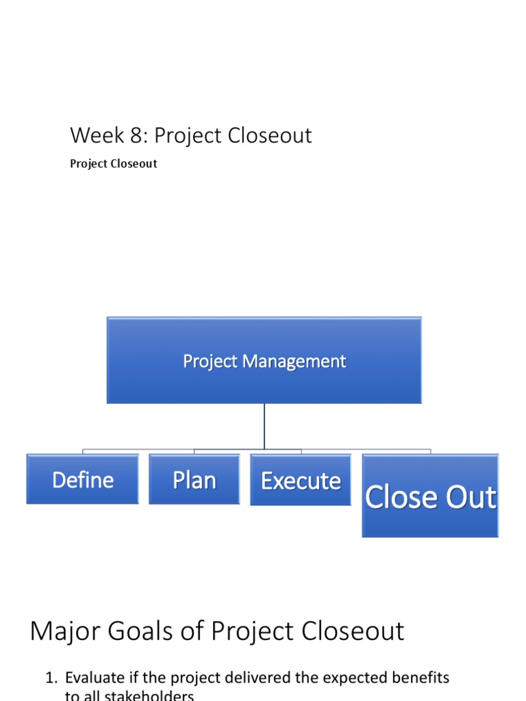 Project Close Out | PDF | Performance Appraisal | Project Management