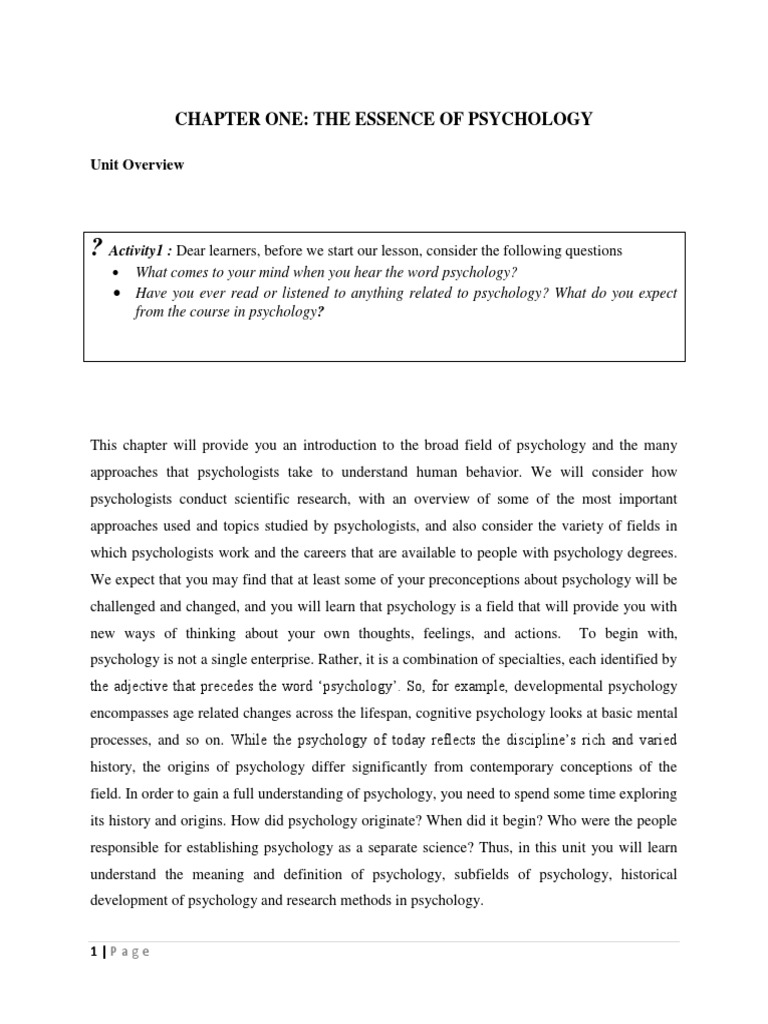 General Psychology Handout | PDF | Experiment | Psychology