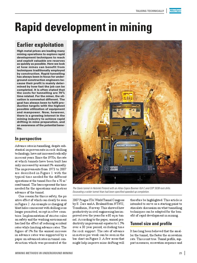 Maximizing Underground Mining Efficiency Through Rapid Development ...