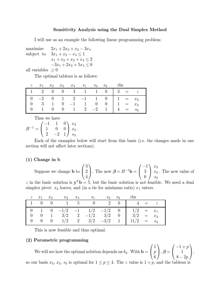 Sensitivity Analysis | PDF | Applied Mathematics | Mathematical Analysis