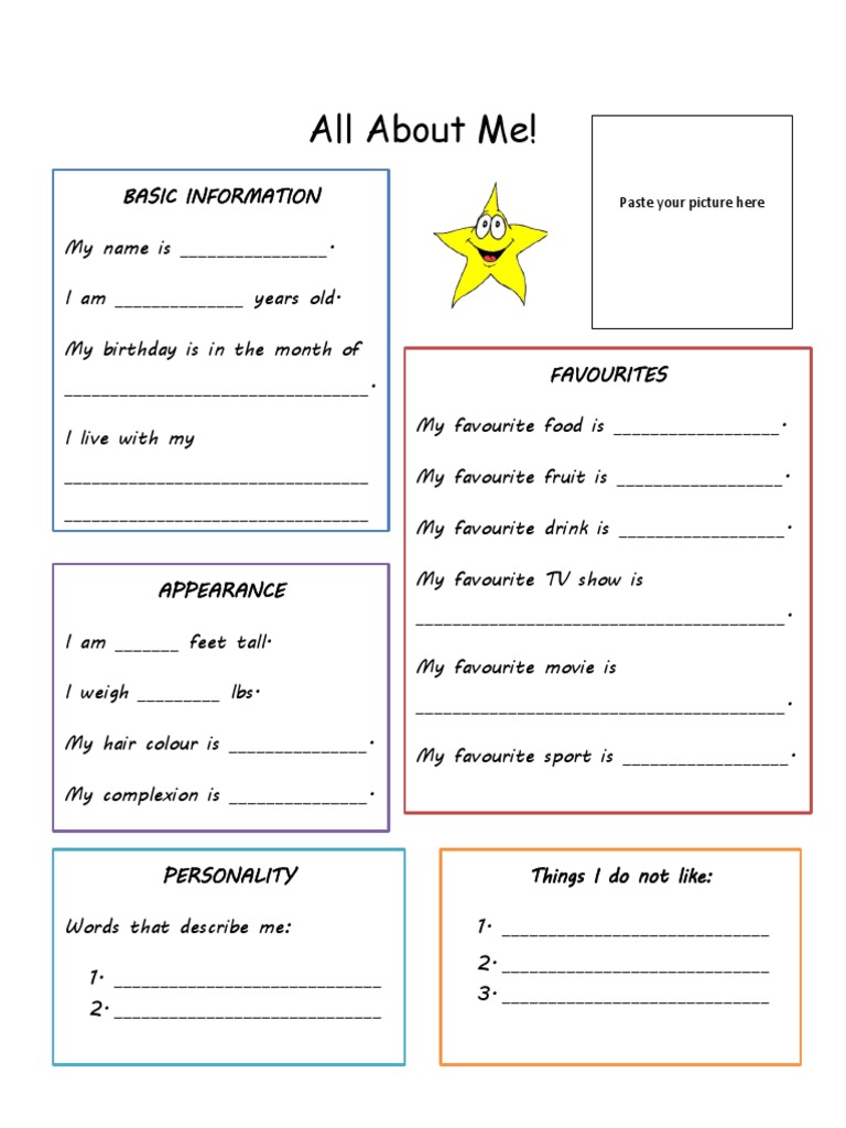 All About Me Classroom Posters - 30964 | PDF