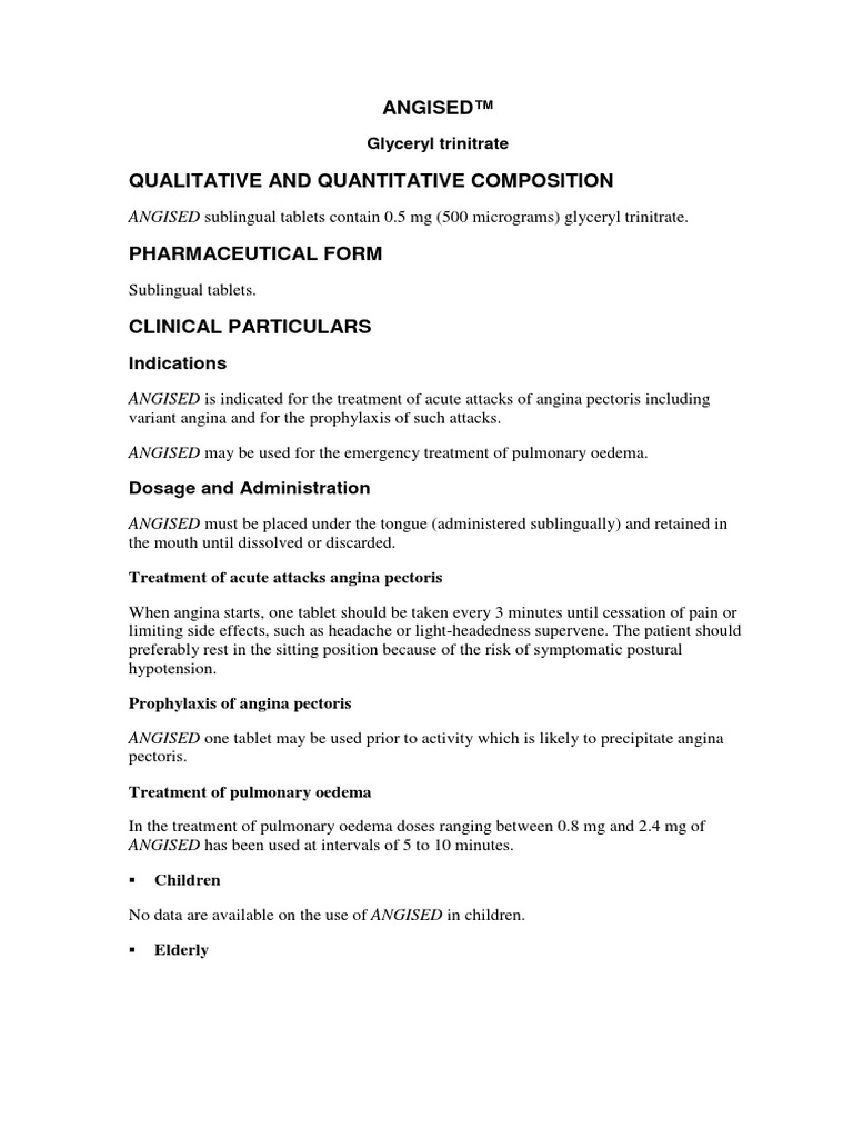 Angised 90 | PDF | Vasodilation | Cardiovascular System