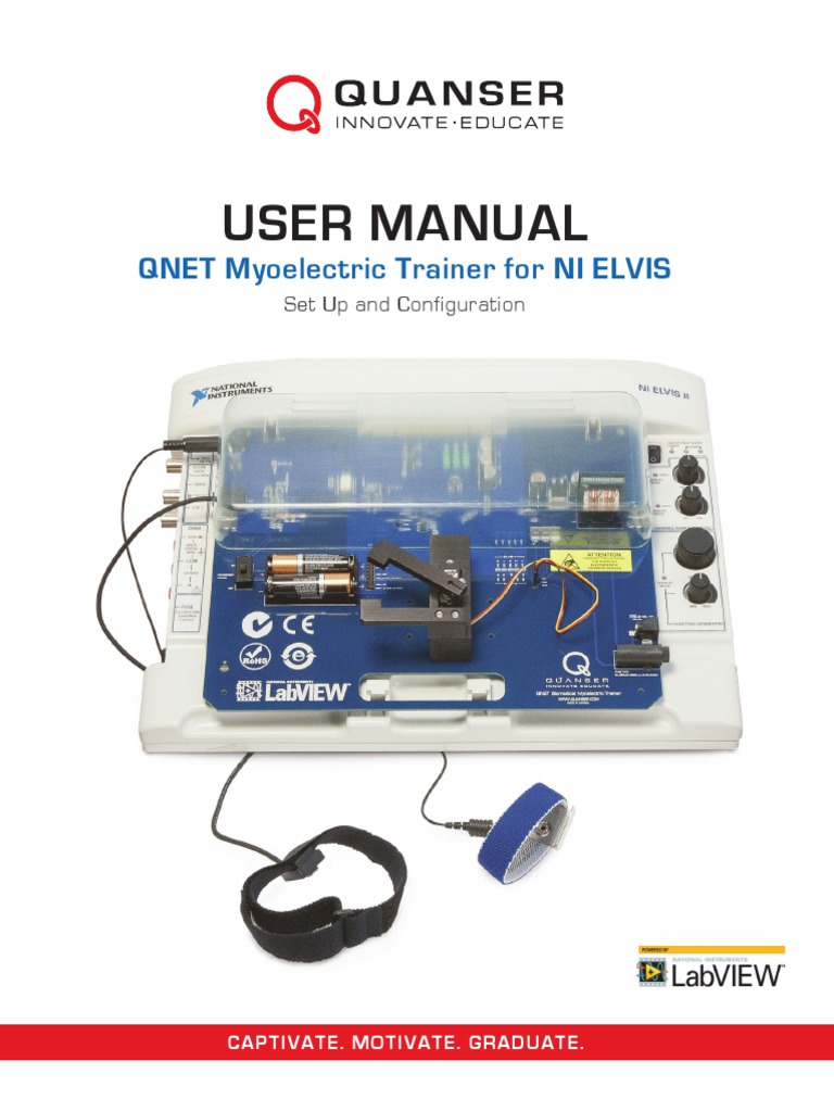 Qnet Myoelectric User Manual | PDF | Amplifier | Electromyography