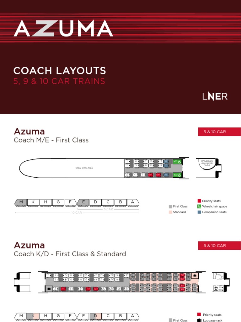 Azuma Seat Maps | PDF | Land Transport | Service Industries