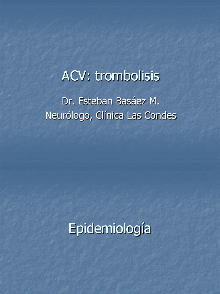 Manejo del ictus hemorrágico y trombolisis | PDF | Carrera ...