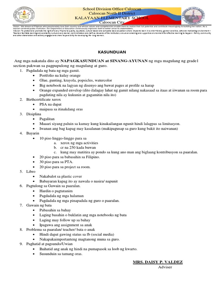 Pta Agreement Form | PDF