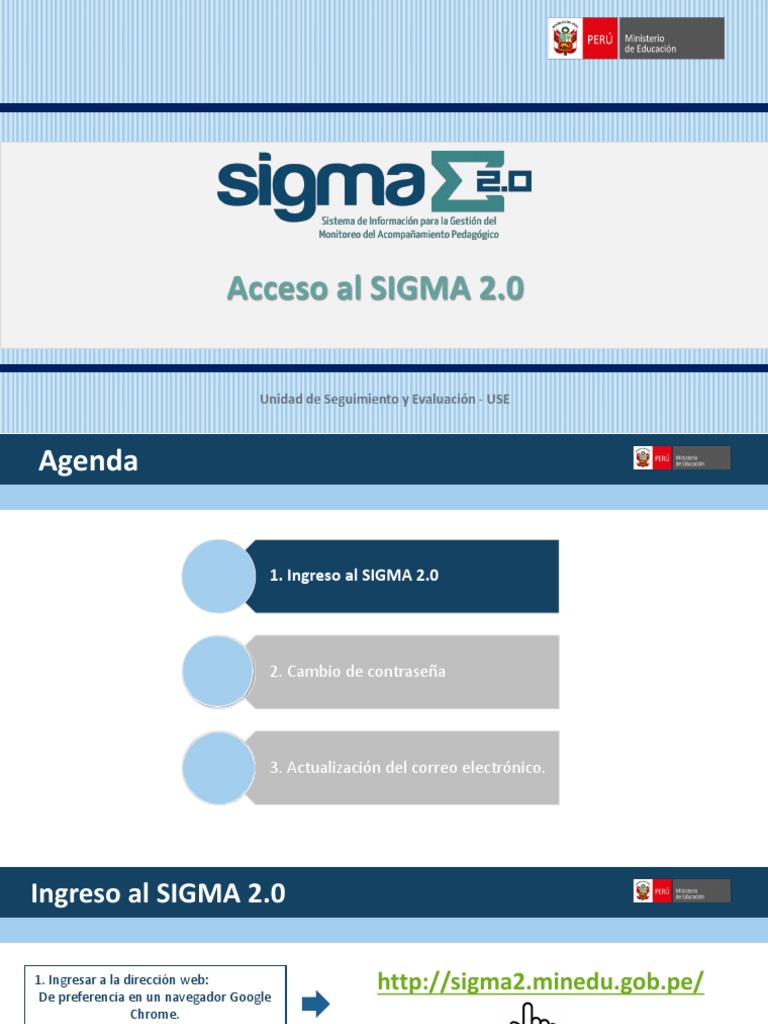 Acceso Al SIGMA 2.0 | PDF | Contraseña | Áreas de informática