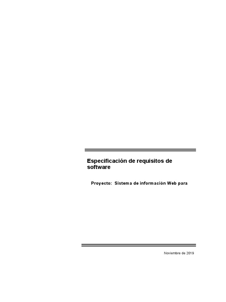 Ejemplo Formato Ieee 830 | Descargar gratis PDF | Sistema operativo ...