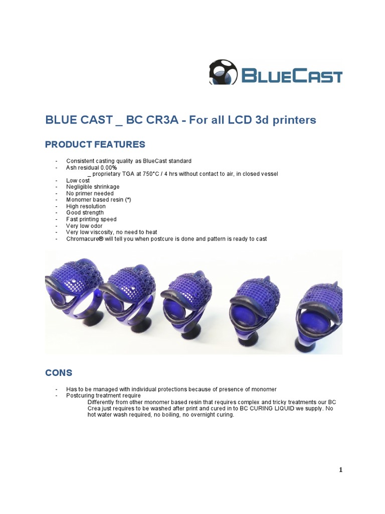 Resina Bluecast CR3A | Download Free PDF | Casting (Metalworking) | Business Process