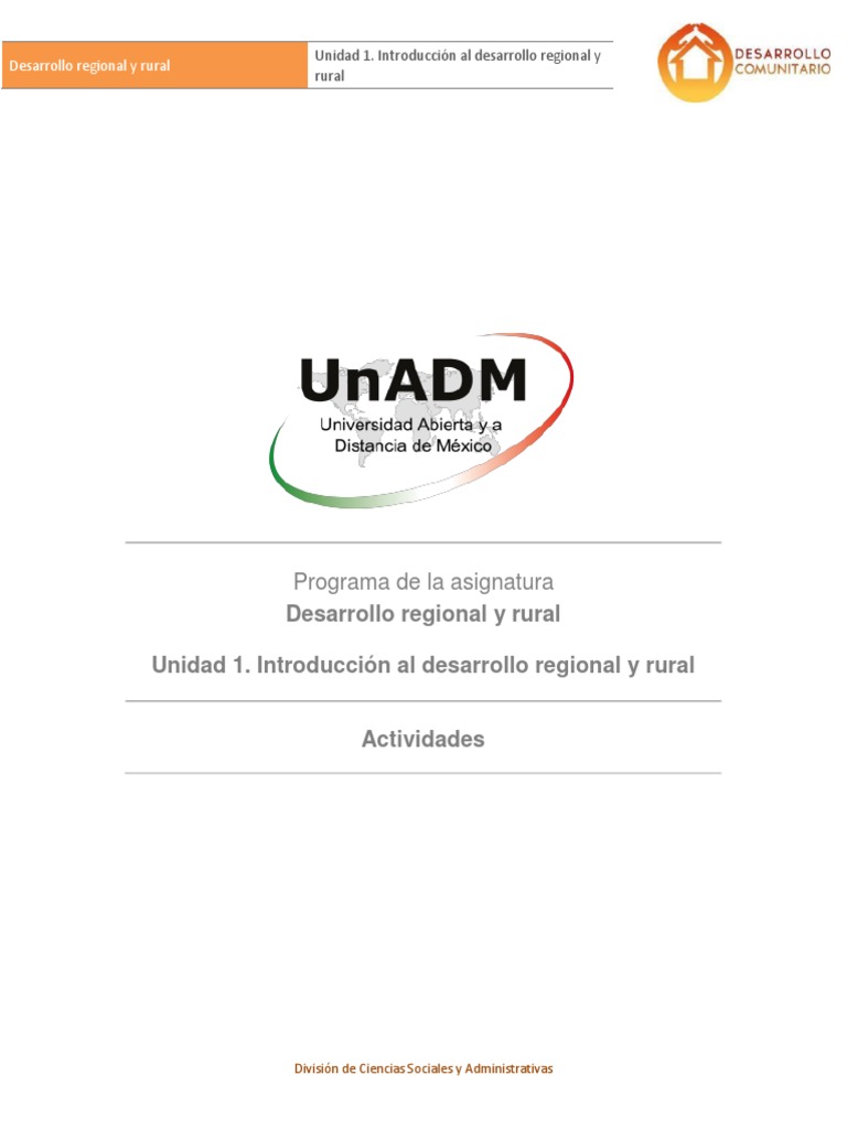 UNADM | PDF | Rúbrica (Académica) | Evaluación