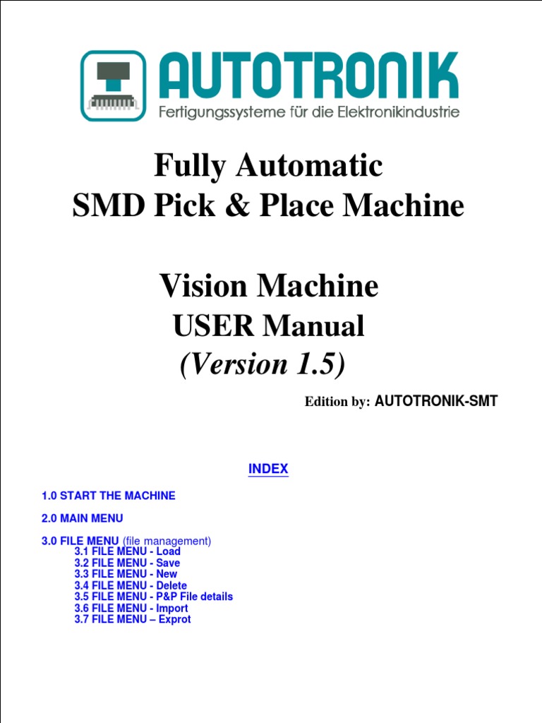 Autotronik Manual | PDF | Filename | Computer File