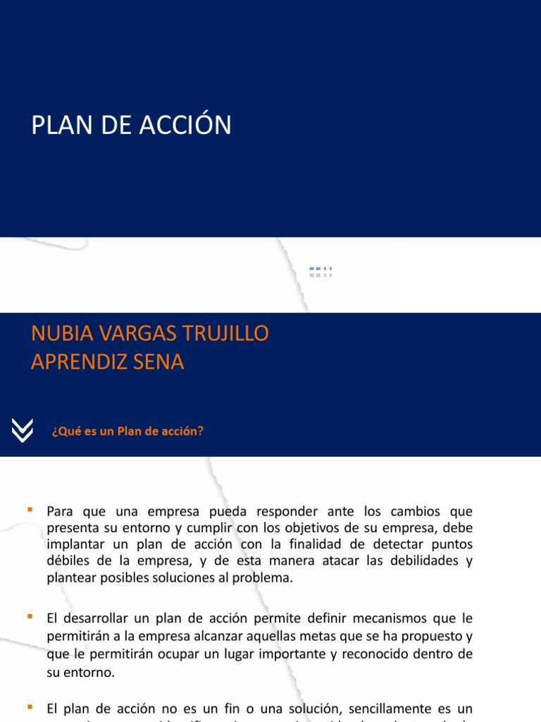 Plan de Accion | PDF | Planificación | Business