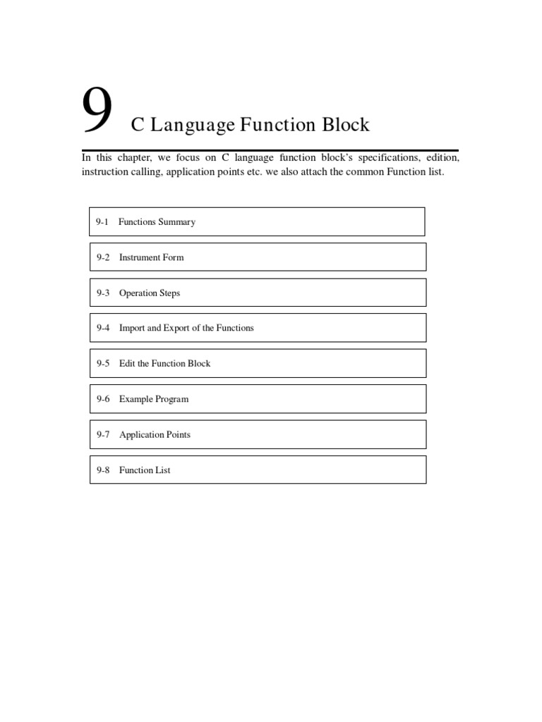 C Language Function Block | PDF | Subroutine | C (Programming Language)
