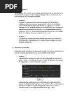Evidencia de Producto Taller de Resolución de Problemas de Algoritmos en Pseudocódigo y ...