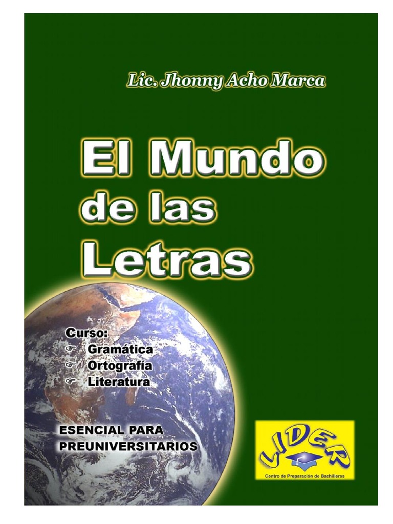 El Mundo de Las Letras PDF | PDF | Verbo | Oración (Lingüística)