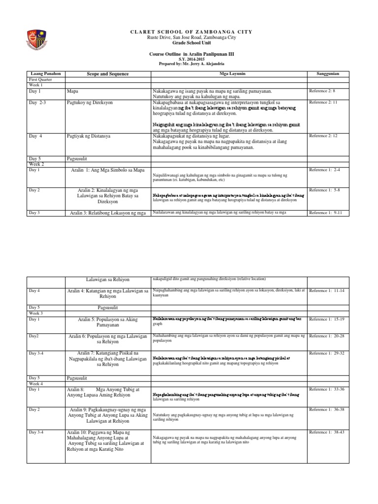 APG3 Courseoutline | PDF