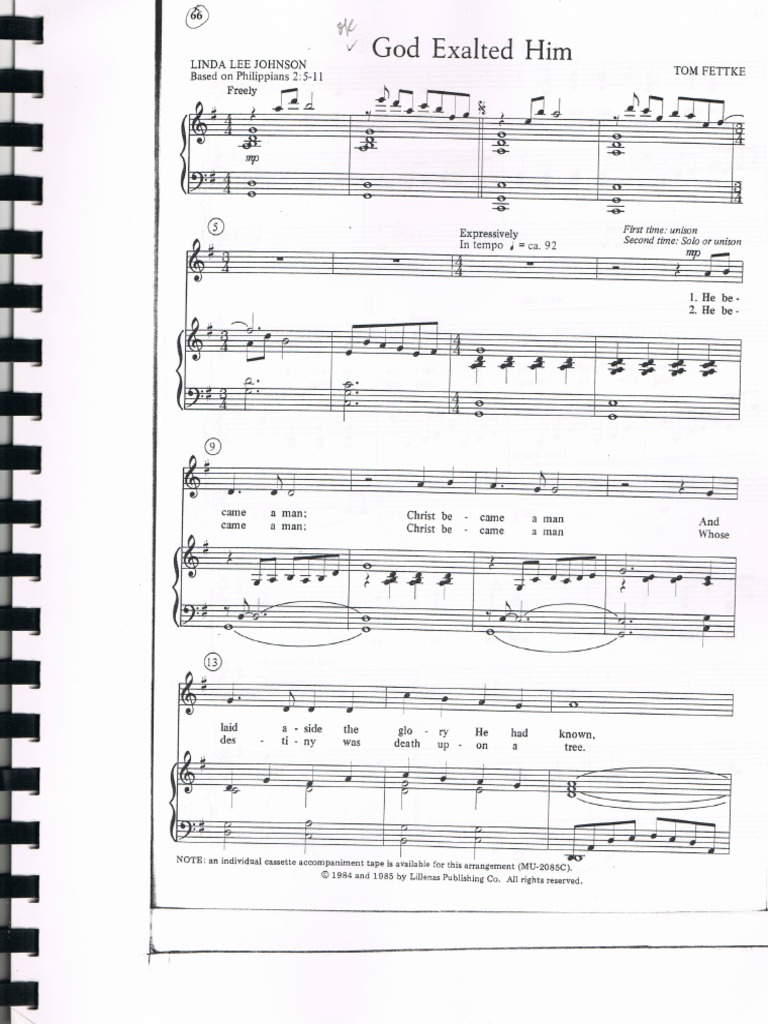 God Exalted Him | PDF