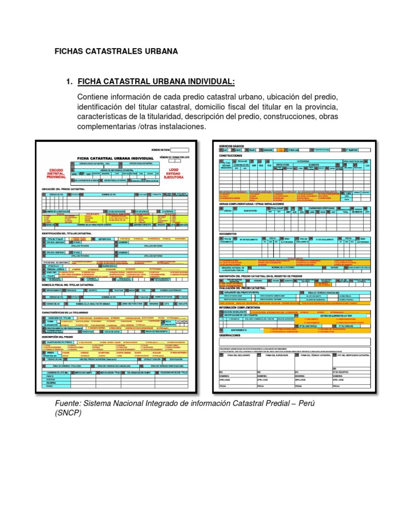 Ficha Catastral | PDF | Perú