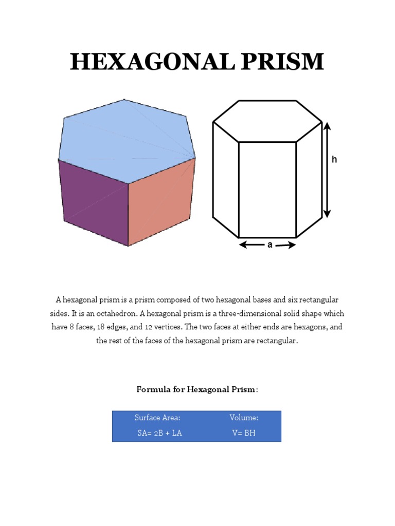 How Many Faces Does A Hexagonal Prism Have