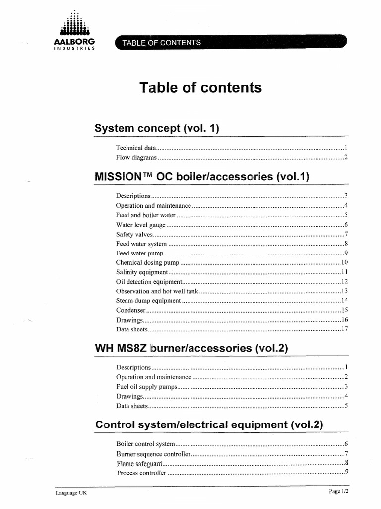 Boiler MISSION OC Burner System | PDF