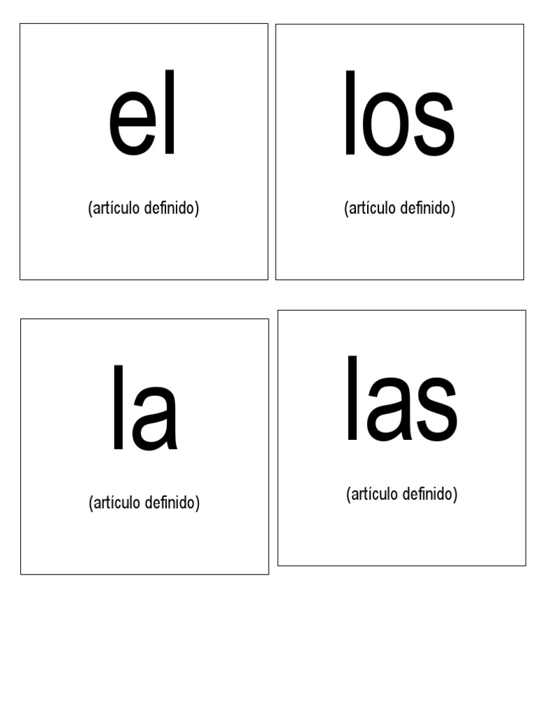 Articulos Definidos e Indefinidos | PDF | Métodos y materiales de enseñanza